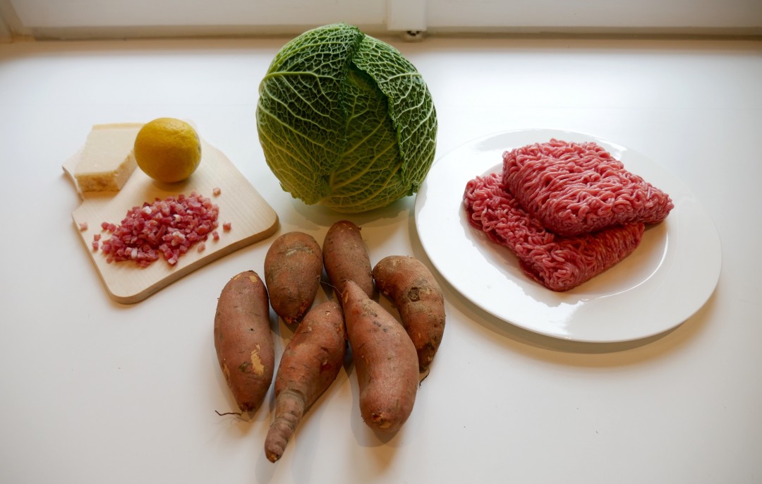 KNORR Natürlich Lecker! Hackbraten à la Frau Mutter mit Süßkartoffelstampf und Wirsing